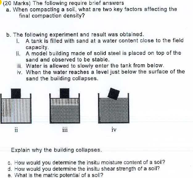 Solved (20 Marks) The following require brief answers a. | Chegg.com