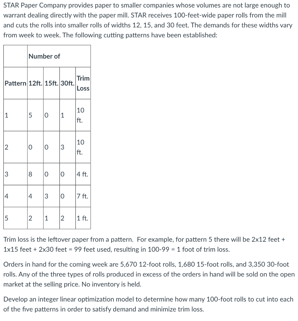 Solved STAR Paper Company provides paper to smaller | Chegg.com