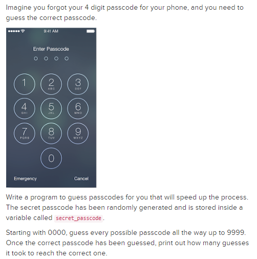 Solved Imagine you forgot your 4 digit passcode for your | Chegg.com