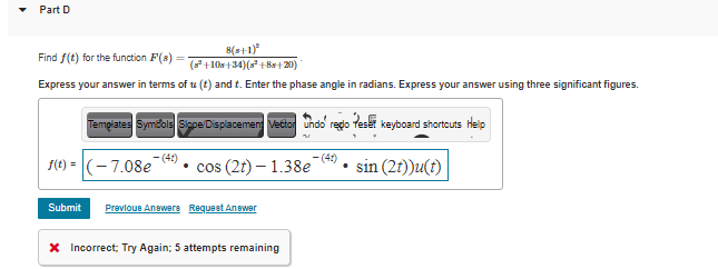Solved I am stuck on this question. I have tried few answers | Chegg.com