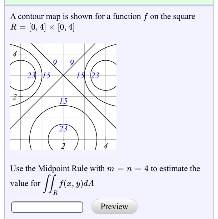 Solved: A Contour Map Is Shown For A Function F On The Squ... | Chegg.com