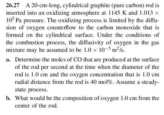 Solved 26.27 A 20-cm-long, cylindrical graphite (pure | Chegg.com