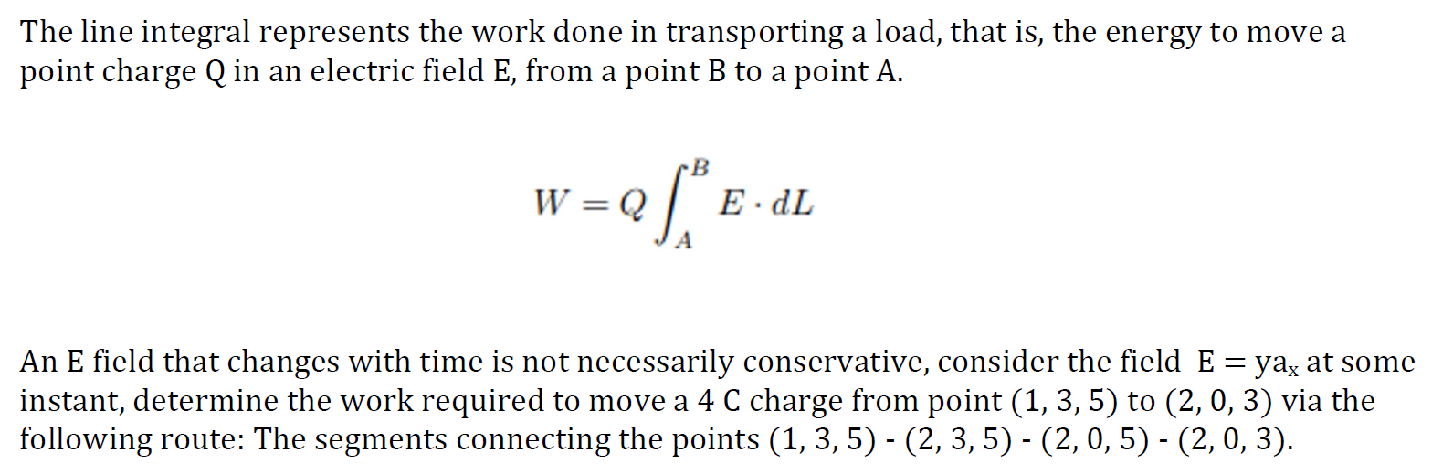 Solved The line integral represents the work done in | Chegg.com
