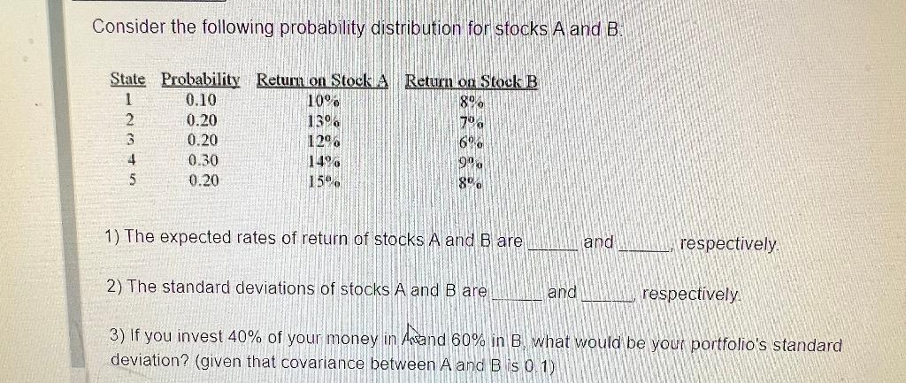 Solved Consider the following probability distribution for | Chegg.com