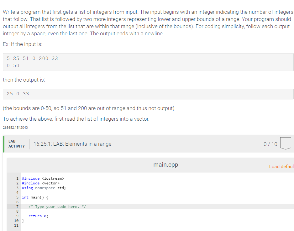 Solved Write a program that first gets a list of integers | Chegg.com