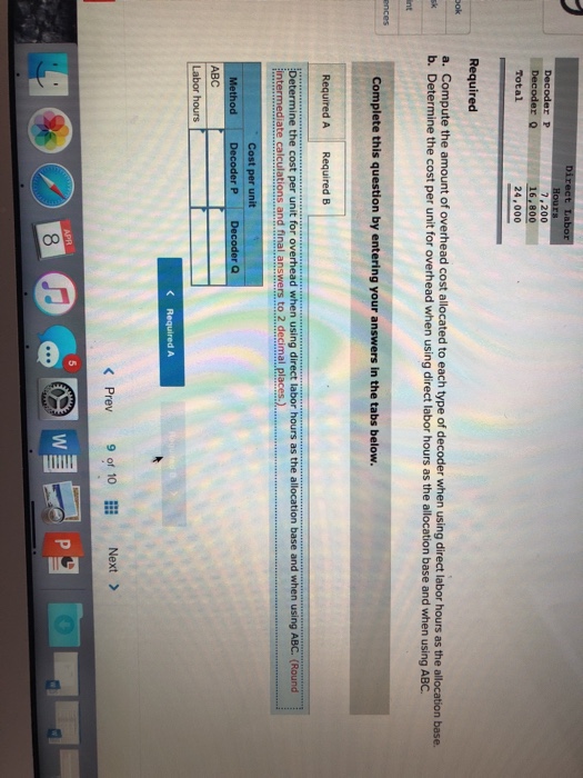 Solved Exercise 5-7A Comparing an ABC system with a | Chegg.com