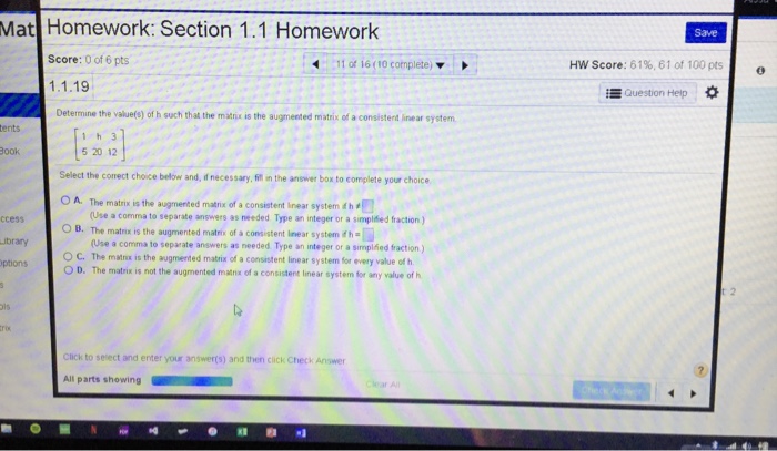 Solved Mat Homework Section 1 1 Homework Save Score 0 Of 6