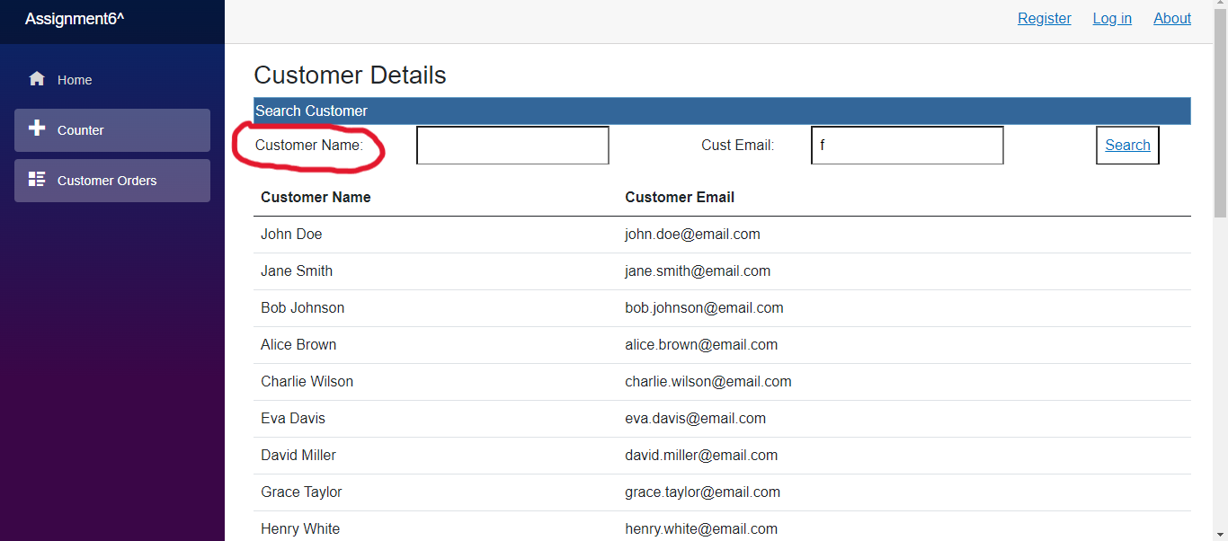 Solved I need help turning “Customer Name” into a drop down | Chegg.com