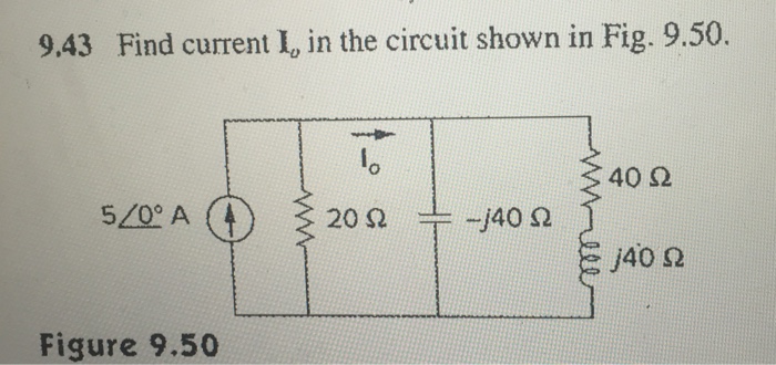 Solved Find current I_0 in the circuit shown in Fig. 9.50. | Chegg.com