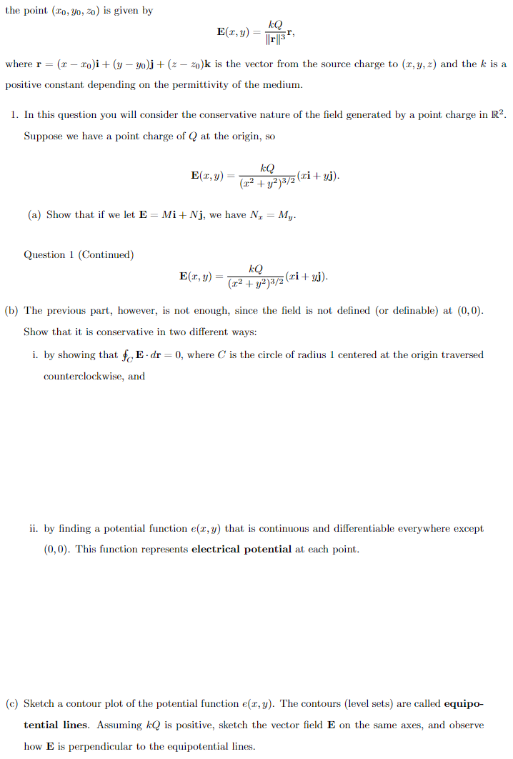 Solved the point (x0,y0,z0) ﻿is given | Chegg.com