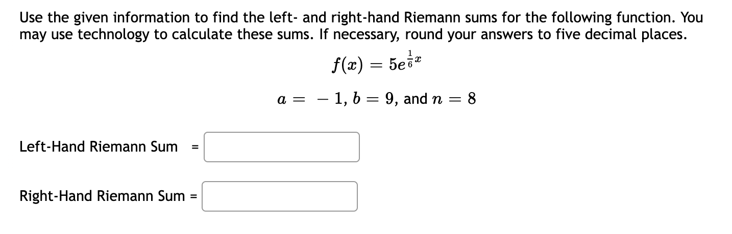 Solved Use the given information to find the left- and | Chegg.com