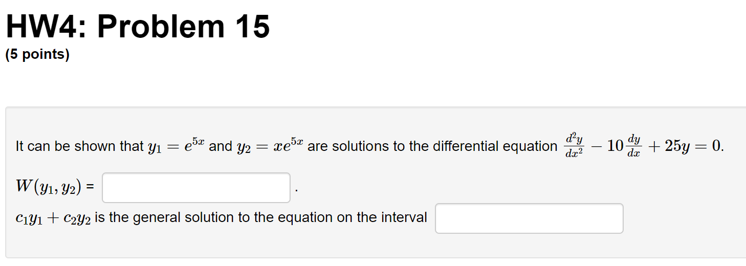 Solved HW4: Problem 15 (5 points) It can be shown that | Chegg.com