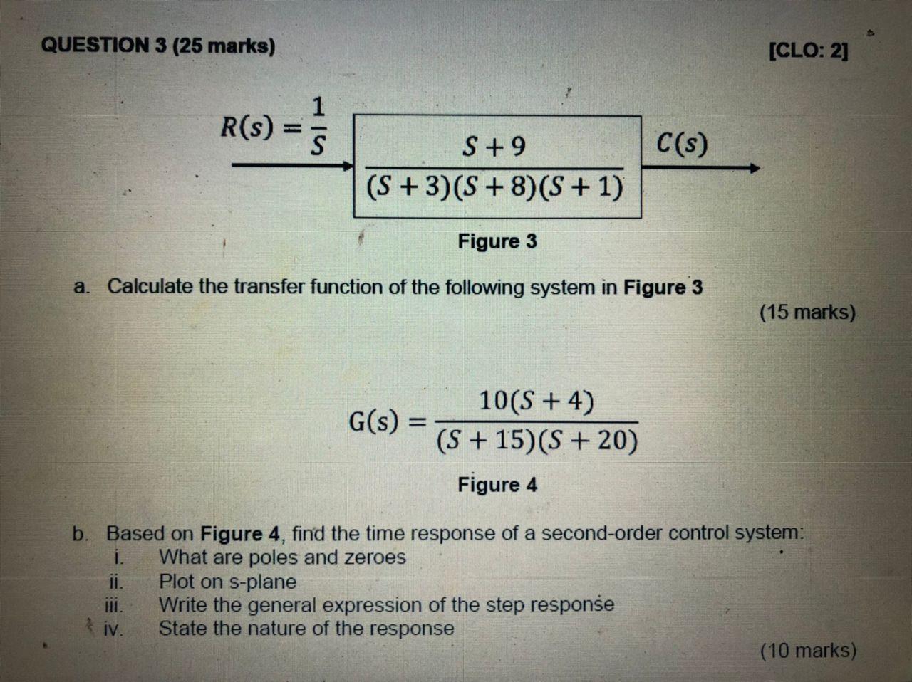 Solved a) Calculate the transfer function of the following | Chegg.com