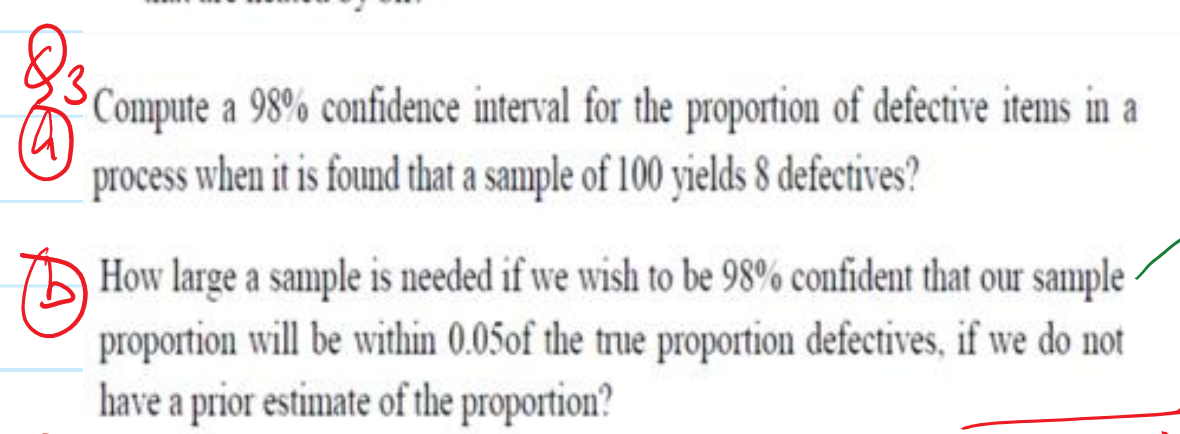 Solved Compute a 98% confidence interval for the proportion | Chegg.com