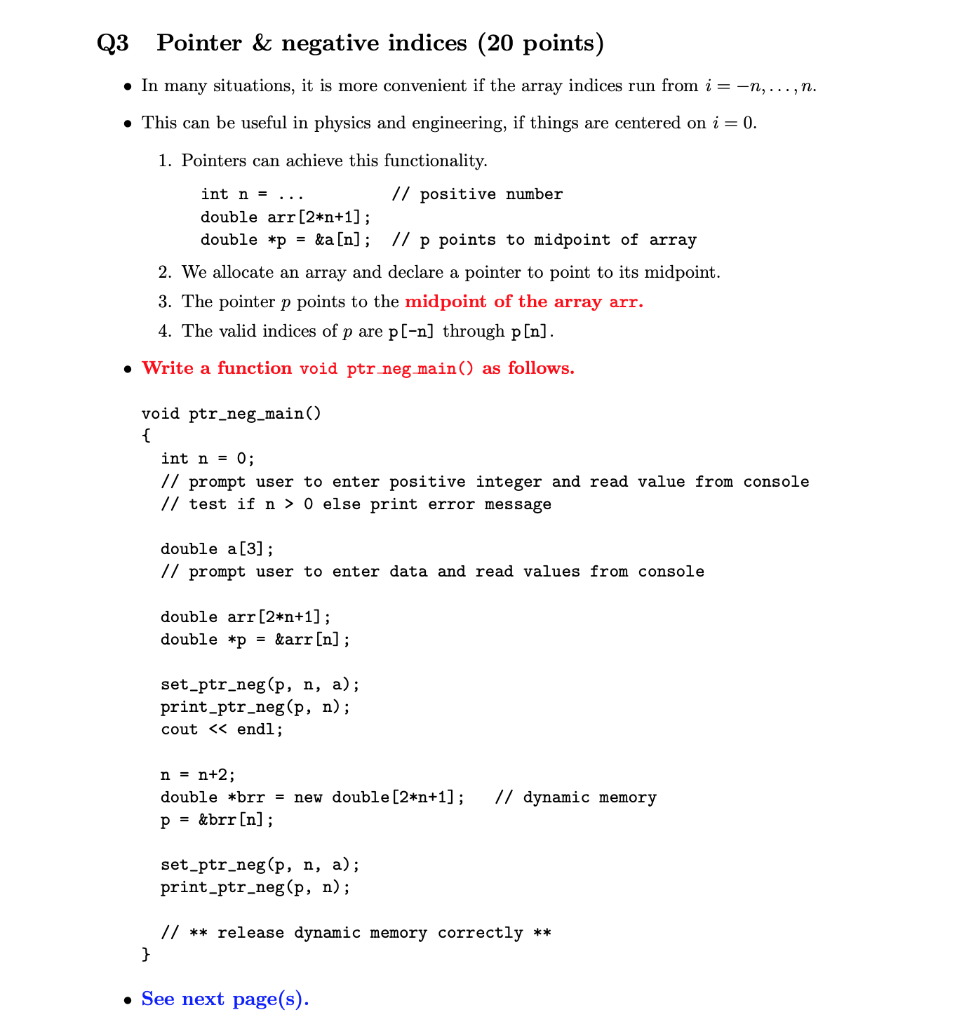 Solved Main program and forward declarations (10 points) • | Chegg.com