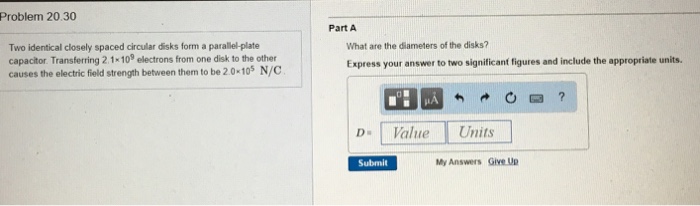 Solved Two identical closely spaced circular disks form a | Chegg.com