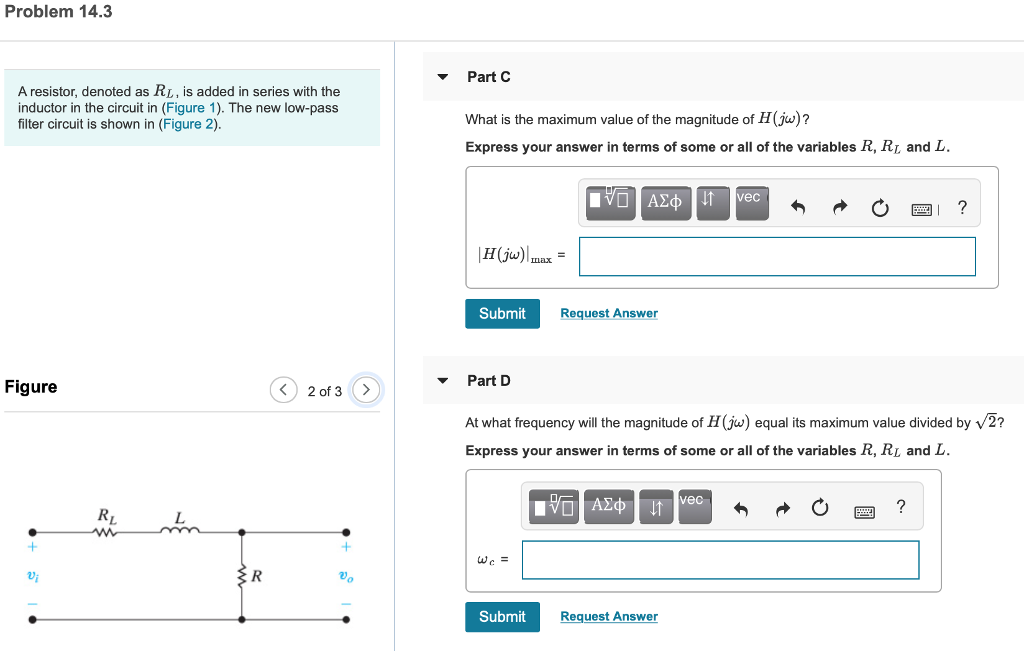 Solved Problem 14.3 A resistor, denoted as RL, is added in | Chegg.com Solved Problem 14.3 A resistor, denoted as RL, is added in | Chegg.com