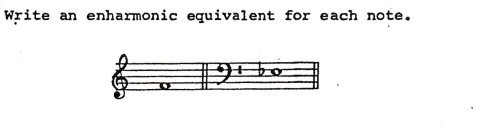 Solved Write an enharmonic equivalent for each note. | Chegg.com