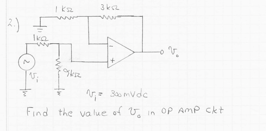 Solved Find the value of v0 in OP AMP ckt | Chegg.com