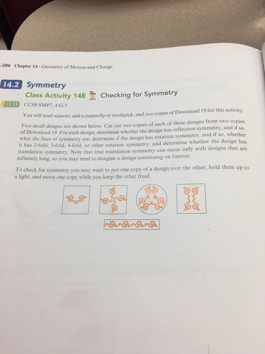 Solved -286 Chapter 14 Geometry of Motion and Change 14.2 | Chegg.com