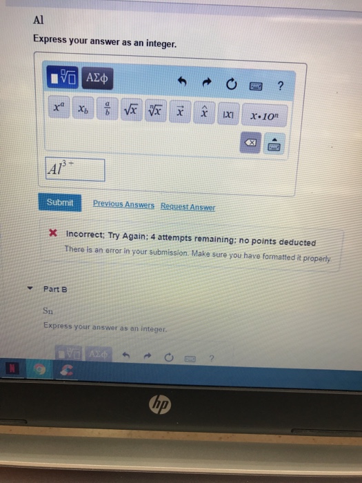 Al Express Your Answer As An Integer Ai Submit 