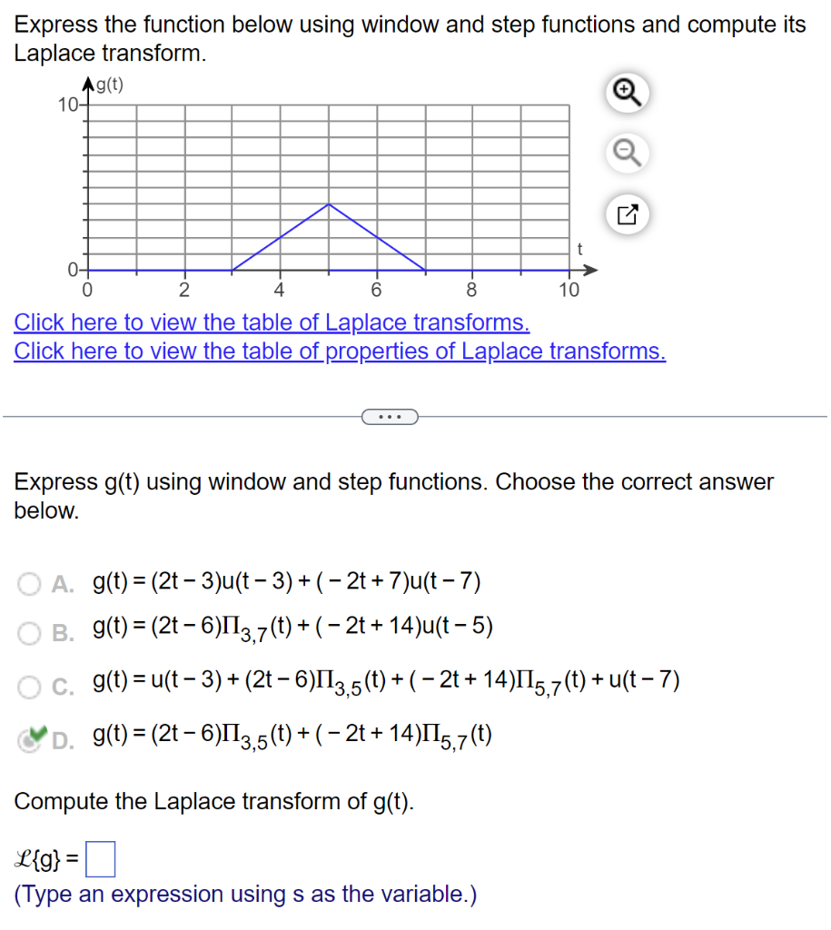 Solved Express the function below using window and step | Chegg.com