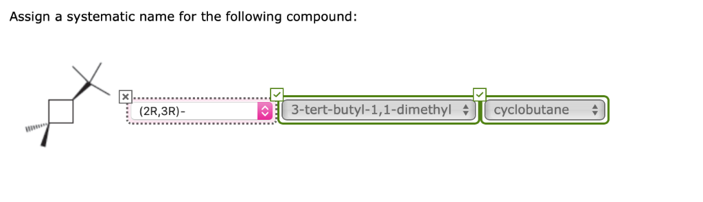 Solved Assign a systematic name for the following compound | Chegg.com