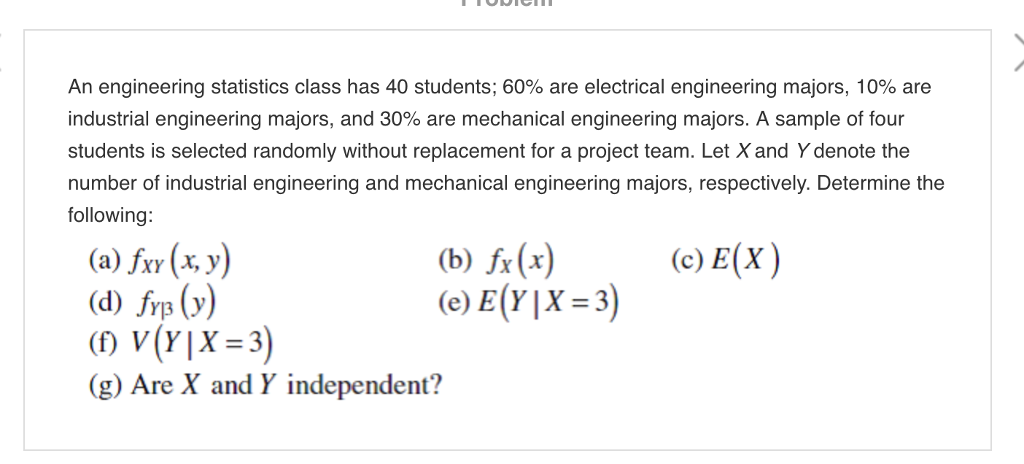Solved An engineering statistics class has 40 students, 60% | Chegg.com