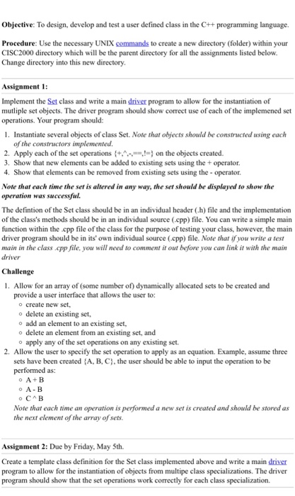 Solved To design, develop and test a user defined class in | Chegg.com