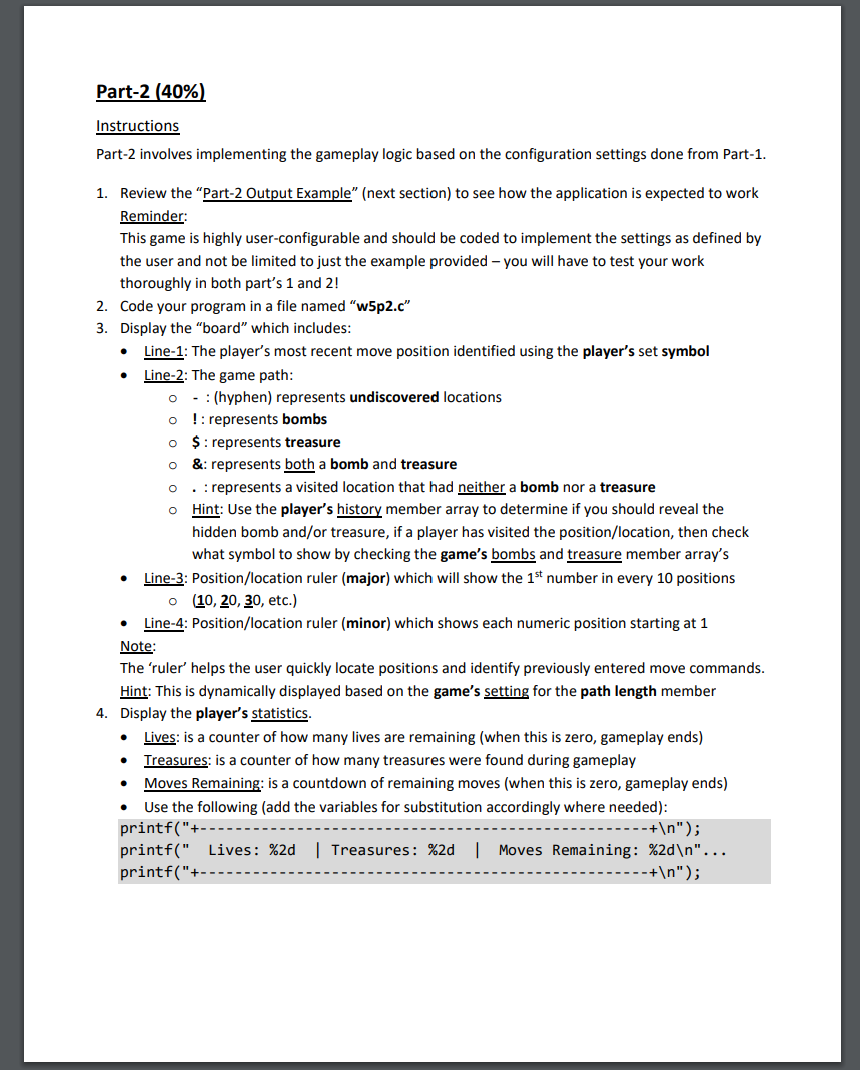 Solved Part-2 (40%) Instructions Part-2 involves | Chegg.com