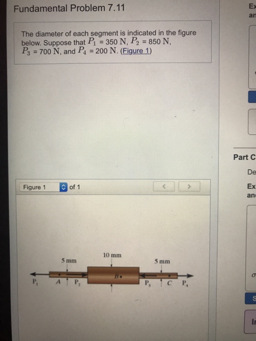 Solved Part A Determine the average normal stress developed | Chegg.com