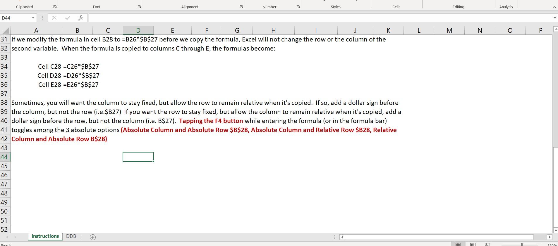 Solved Paste BIU Insert Delete Format Merge & Center $ % | Chegg.com