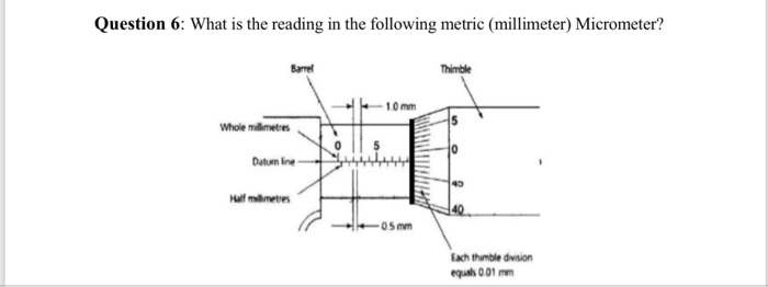 Solved Question 6: What is the reading in the following | Chegg.com