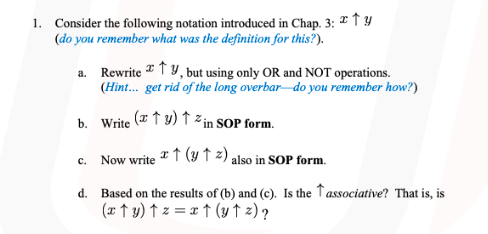 Solved 1. Consider the following notation introduced in | Chegg.com