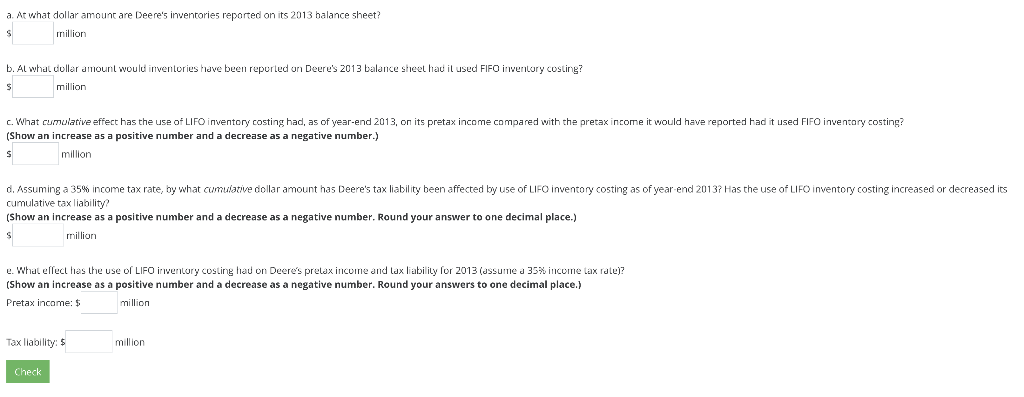 Analyzing of Inventory and Footnote Disclosure The | Chegg.com