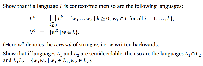 Solved Show that if a language L is context-free then so are | Chegg.com