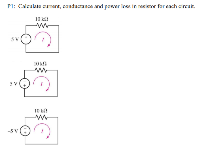 Solved Pl: Calculate current, conductance and power loss in | Chegg.com