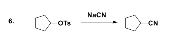 Solved NaCN 6. OTs -CN | Chegg.com