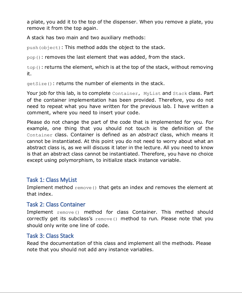 Solved 2. JavaDoc generation The javaDoc has been written | Chegg.com