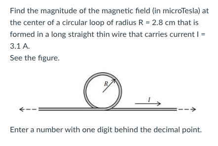 Solved Find the magnitude of the magnetic field (in | Chegg.com