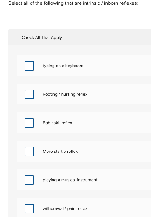 Solved Select all of the following that are intrinsic / | Chegg.com