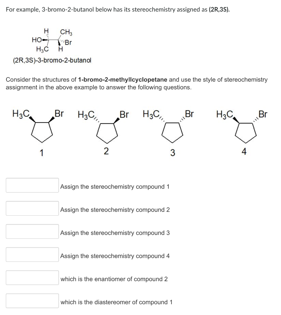 Solved For example, 3-bromo-2-butanol below has its | Chegg.com