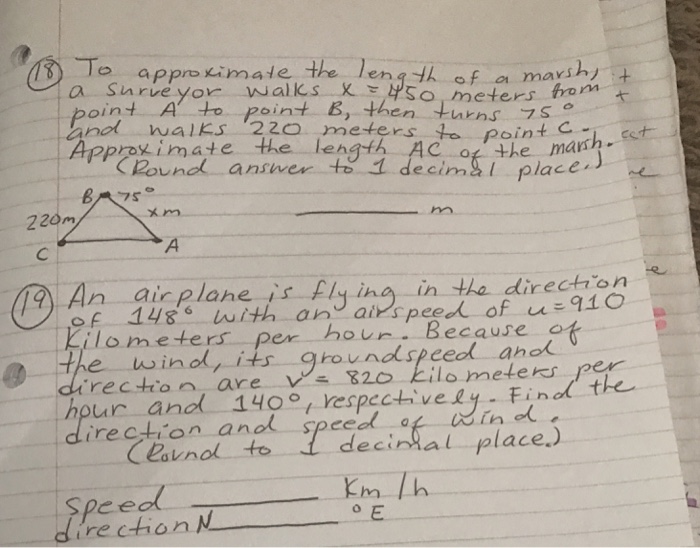 Solved To approximate the length of a marsh, a surveyor | Chegg.com