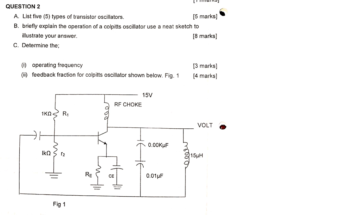 Solved QUESTION 2A. ﻿List five (5) ﻿types of transistor | Chegg.com