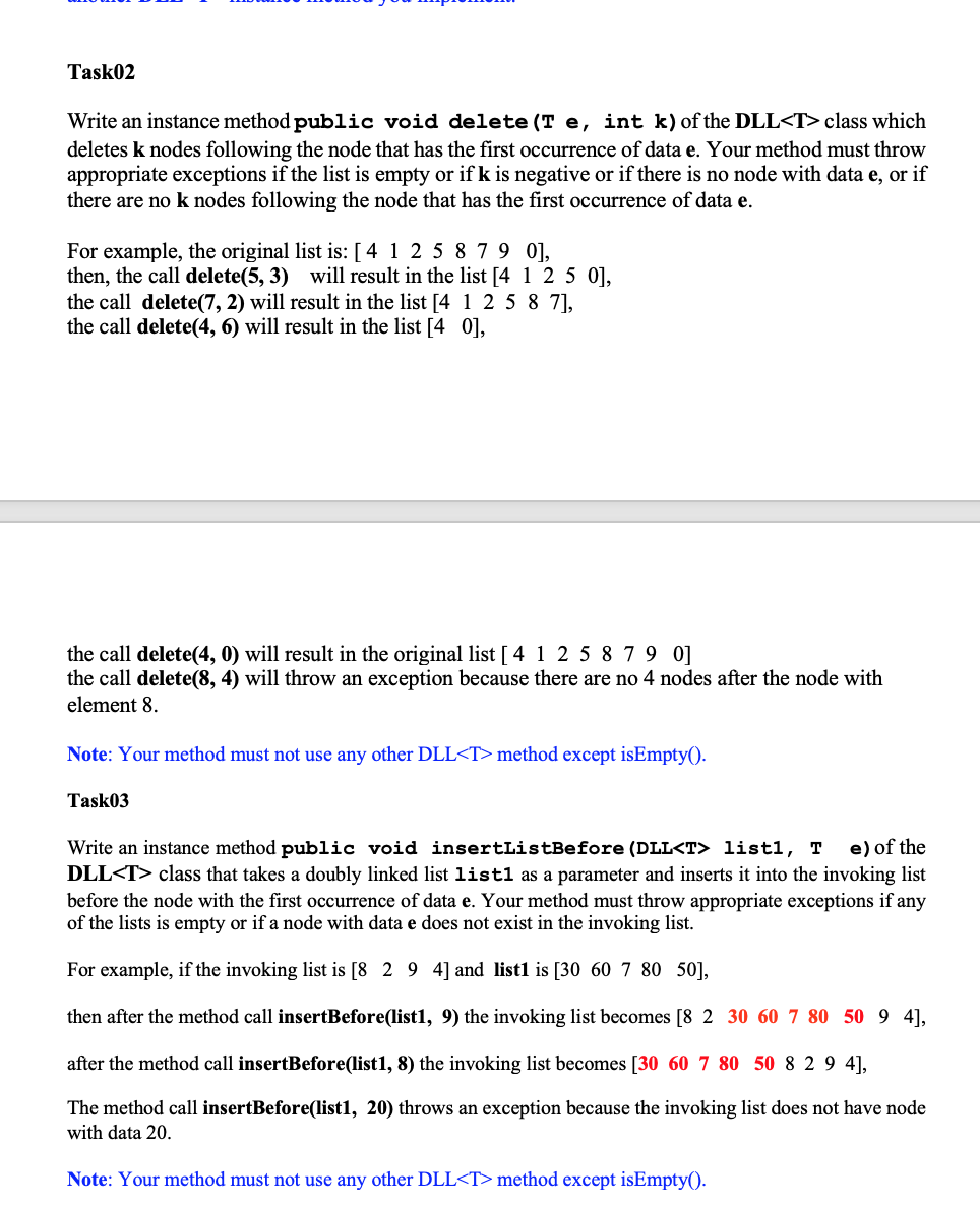 Solved In java.. here you shoudn't modify the class or its | Chegg.com
