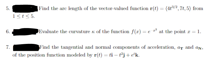 Solved 5. Find the arc length of the vector-valued function | Chegg.com