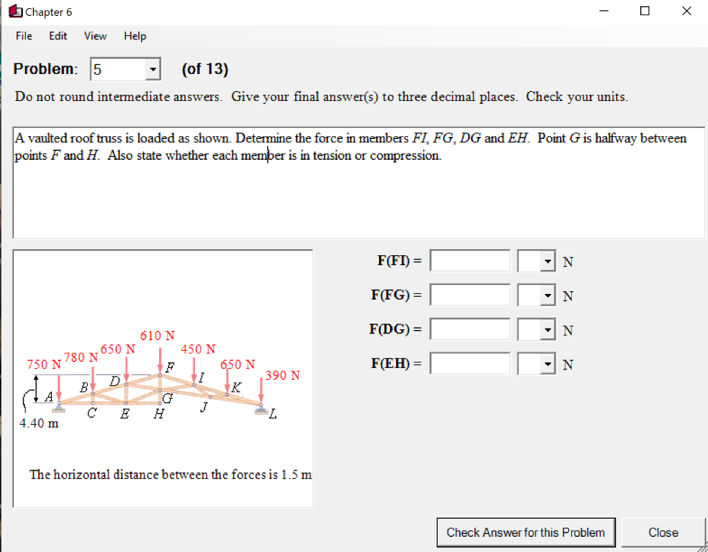 Solved Chapter 6 File Edit View Help Problem: 5 (of 13) Do | Chegg.com