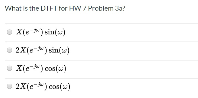 Solved Problem 3 (Using DTFT properties). Suppose e[n] DTFT, | Chegg.com