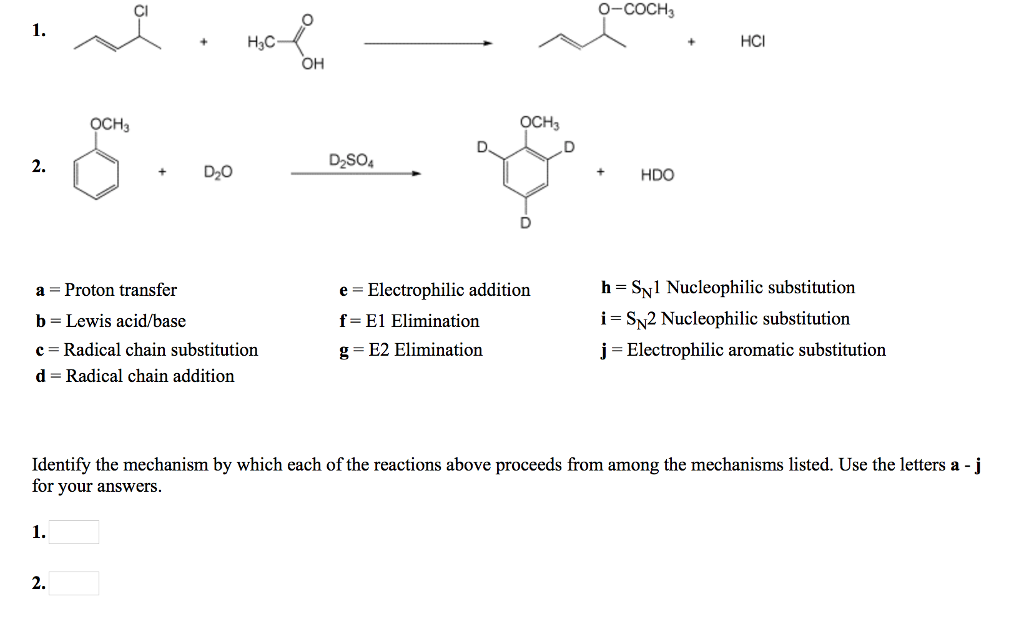 Solved Cl O_COCHa HCI ?? OCH3 OCH3 D2SO4 HDO a-Proton | Chegg.com
