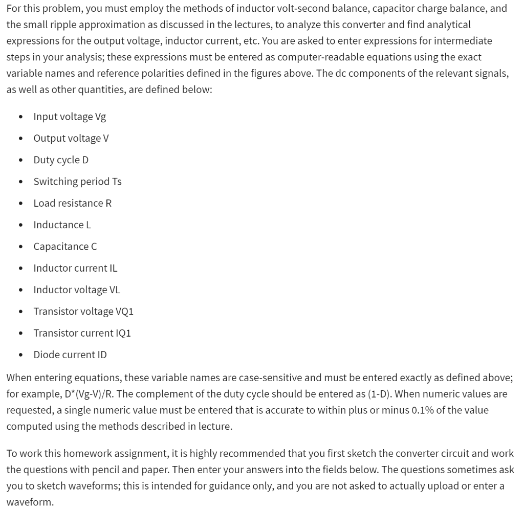 [Solved]: 1. Analysis and design of a buck-bo